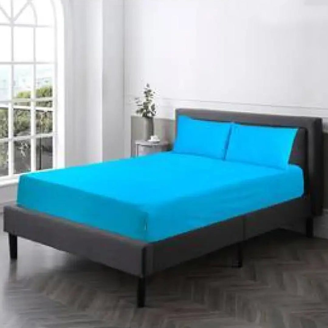 Sky Blue- Fitted Sheet – nishatstudio